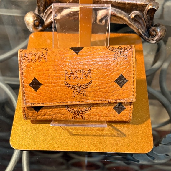 MCM | Accessories | Mcm Tan Key Card Holder | Poshmark